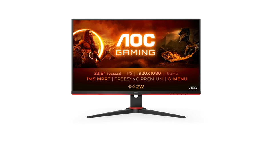 AOC Gaming 165Hz IPS monitor 23.8 24G2SPAE / BK, 1920x1080, 16:9, 300cd ...