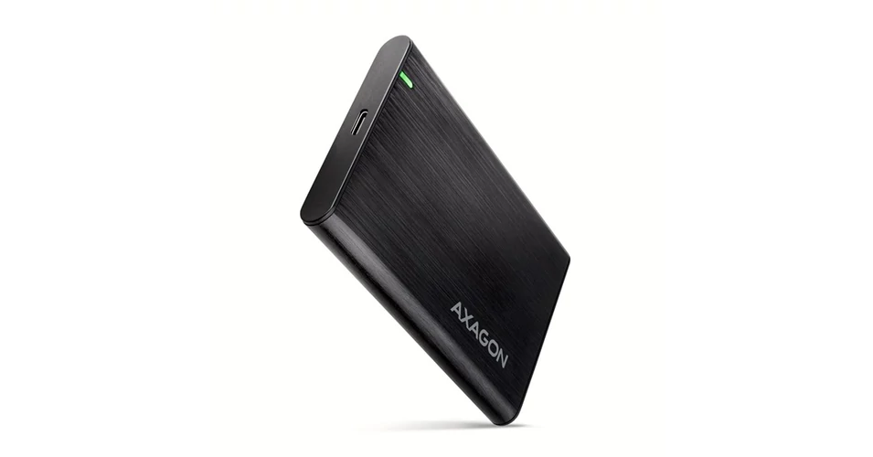 AXAGON EE25-A6C USB-C csavar nélküli külső ház 2, 5 HDD / SSD, fekete ...